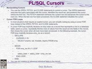 PLSQL (1).ppt | Databases | Computer Software and Applications