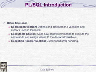 PLSQL (1).ppt | Databases | Computer Software and Applications