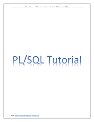 PL/SQL for Beginners - PL/SQL Tutorial 1 | PDF