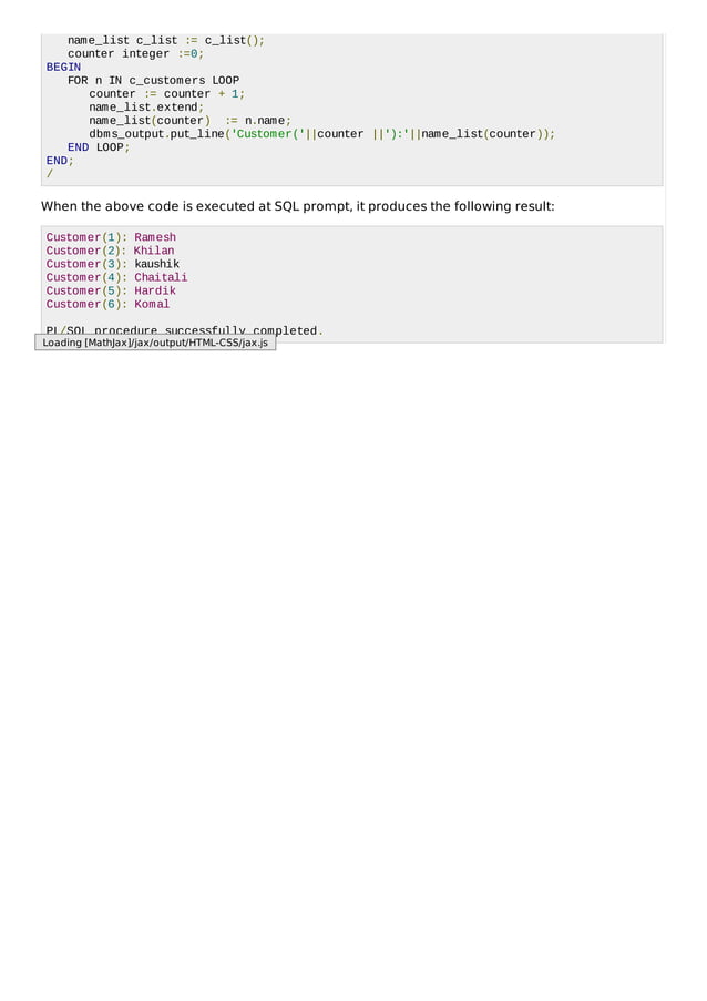 Plsql Arrays Pdf