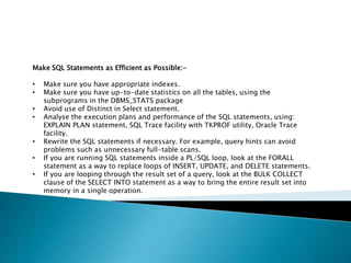 Pl sql best practices document | PPT