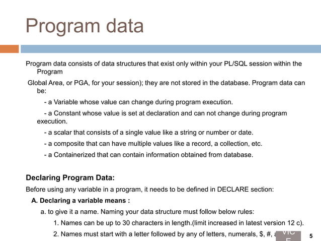 Pl sql chapter 3 part_1 | PPTX
