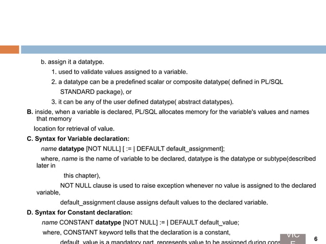 Pl sql chapter 3 part_1 | PPTX