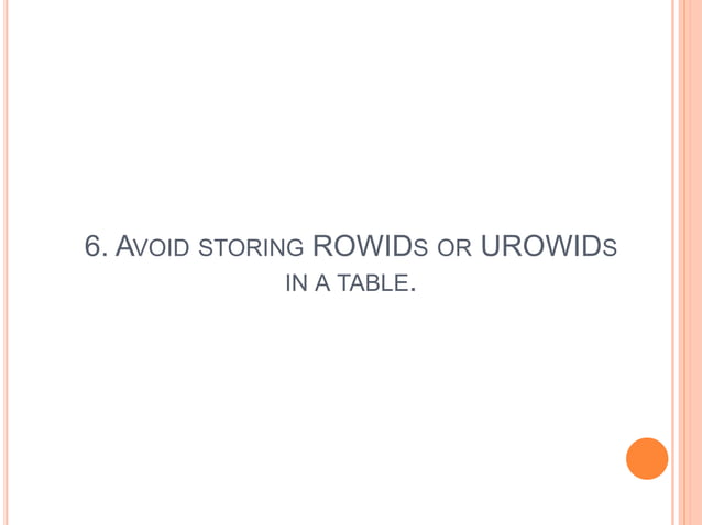 PL/SQL Coding Guidelines - Part 1 | PPT