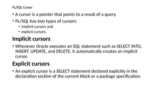 PLSQL_cur.pptx presentation uploadtttees | PPT