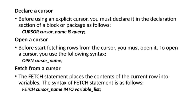 PLSQL_cur.pptx presentation uploadtttees | PPT