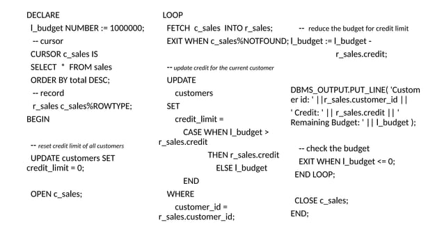 PLSQL_cur.pptx presentation uploadtttees | PPT