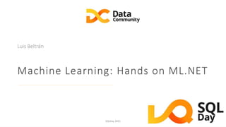 PL SQLDay Machine Learning- Hands on ML.NET.pptx