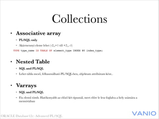 Advanced PL/SQL (HUN) | PPT