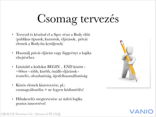 Advanced PL/SQL (HUN) | PPT