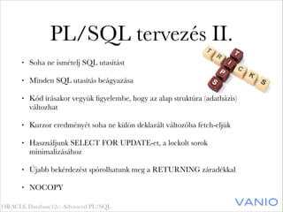 Advanced PL/SQL (HUN) | PPT
