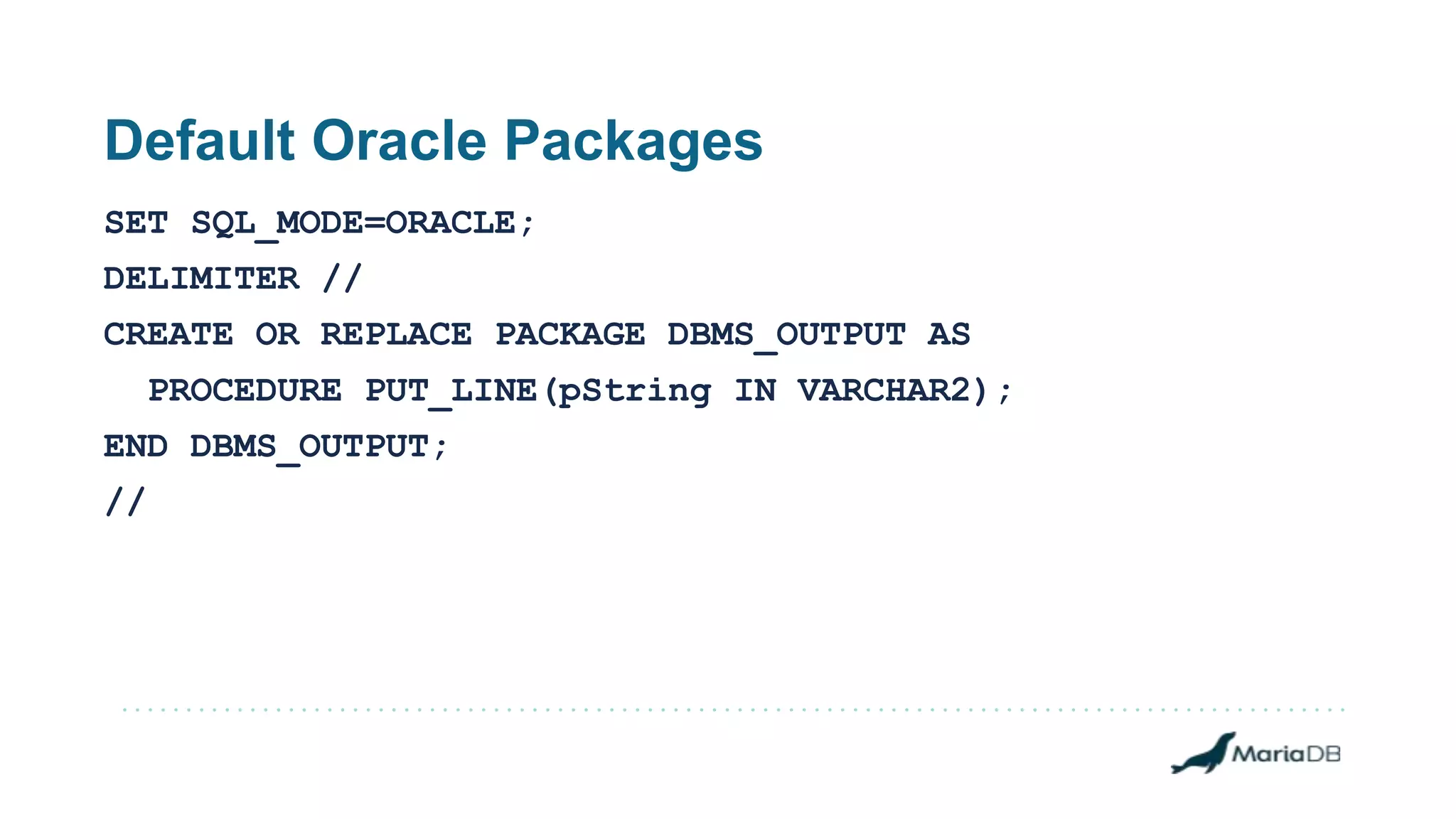 Writing powerful stored procedures in PL/SQL | PPT