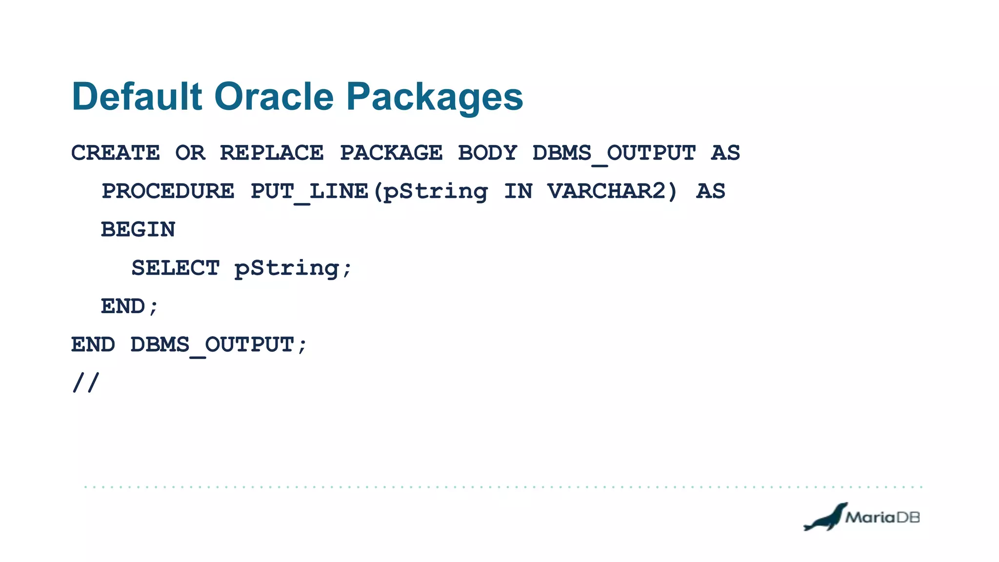 Writing powerful stored procedures in PL/SQL | PPT