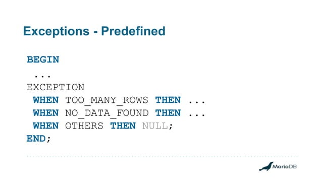 Writing powerful stored procedures in PL/SQL | PPT