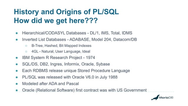 Writing powerful stored procedures in PL/SQL | PPT