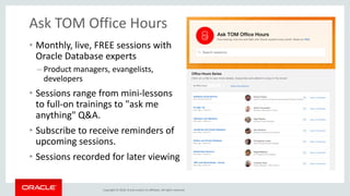 Oracle PL/SQL 12c and 18c New Features + RADstack + Community Sites | PPT