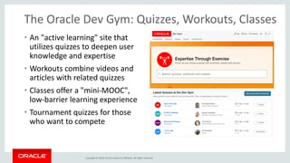 Oracle PL/SQL 12c and 18c New Features + RADstack + Community Sites | PPT
