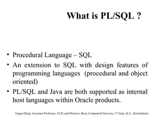 Plsql overview | PPT