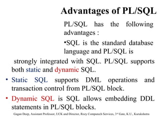 Plsql overview | PPT