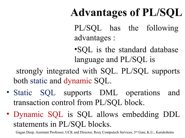 Plsql overview | PPT