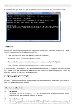 Plsql quick guide | PDF | Databases | Computer Software and Applications