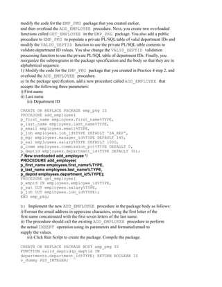 Plsql task answers | DOC