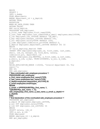 Plsql task answers | DOC