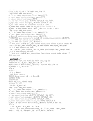 Plsql task answers | DOC