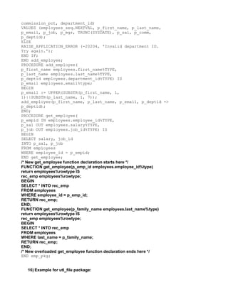 Plsql task answers | DOC