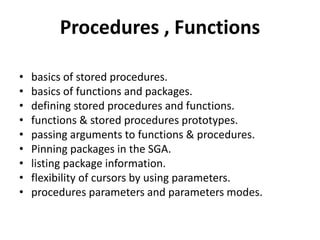 Pl sql training in pune | PPTX