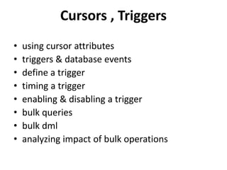 Pl sql training in pune | PPTX