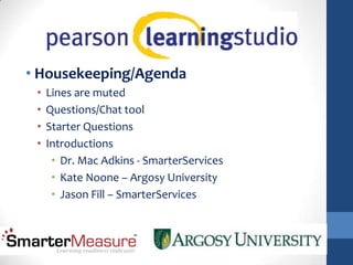 Argosy University Uses SmarterMeasure with Pearson Learning Studio ...