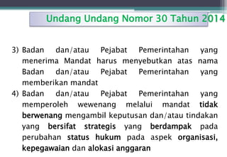 Kewenangan Pejabat Sementara Selaku Pelaksana Tugas (PLT) dan Pelaksana ...