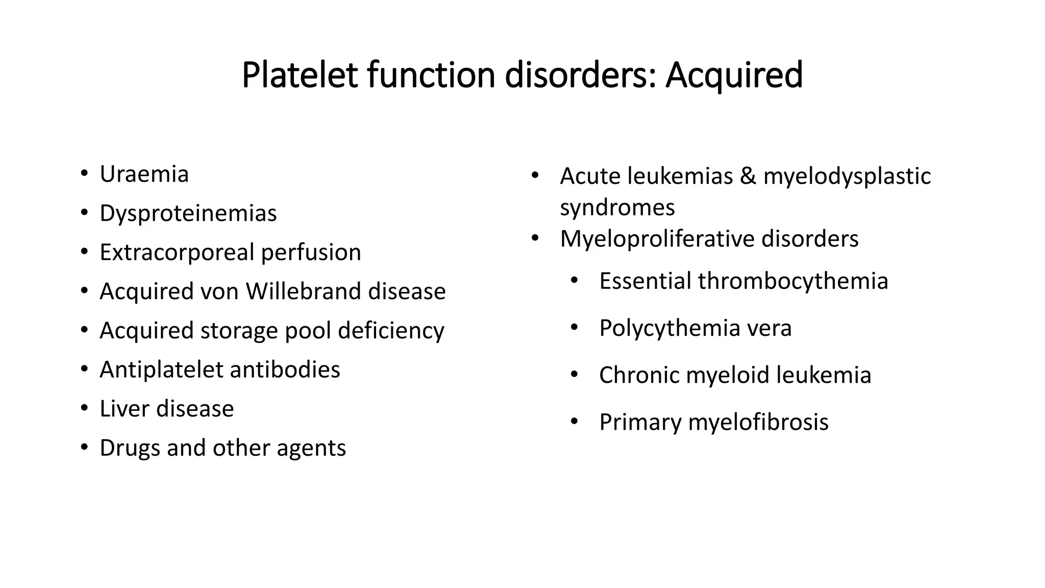 platelet function, disorders and its assesment | PPTX
