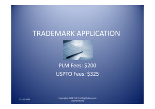 Pl trademark fees | PDF