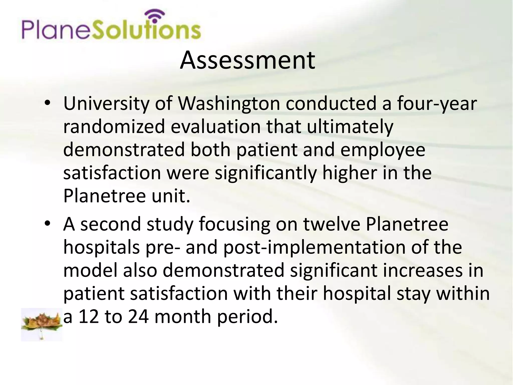 Research Roots of Planetree Patient-Centered Design | PPTX