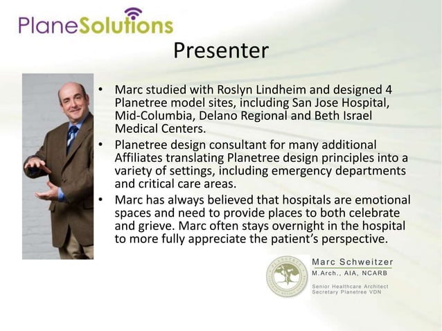 Research Roots of Planetree Patient-Centered Design | PPTX | Healthcare ...