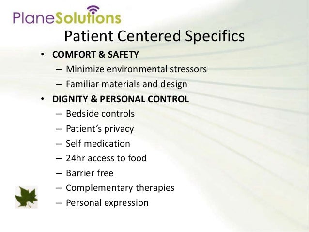 Research Roots of Planetree Patient-Centered Design