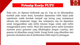Prinsip Kerja Sederhana Pembangkit Listrik Tenaga Uap (PLTU) | PDF