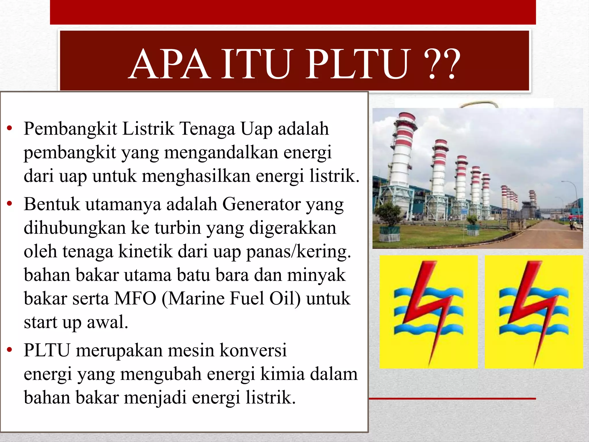 Pembangkit Listrik Tenaga Uap (PLTU) | PPTX