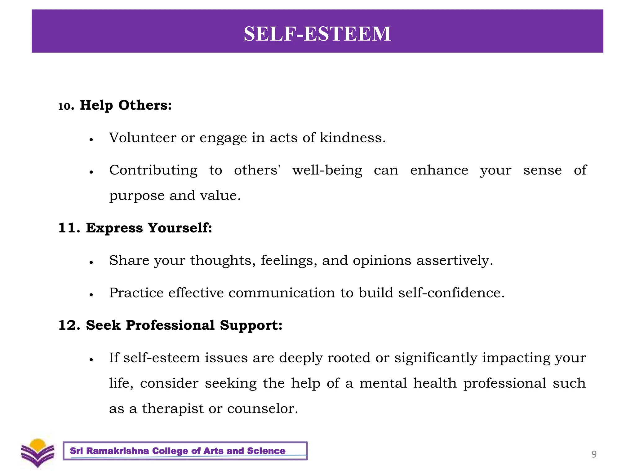 Introduction Self - Esteem & Self - Confidence | PPTX