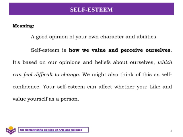 Introduction Self - Esteem & Self - Confidence | PPTX | Mental Health ...
