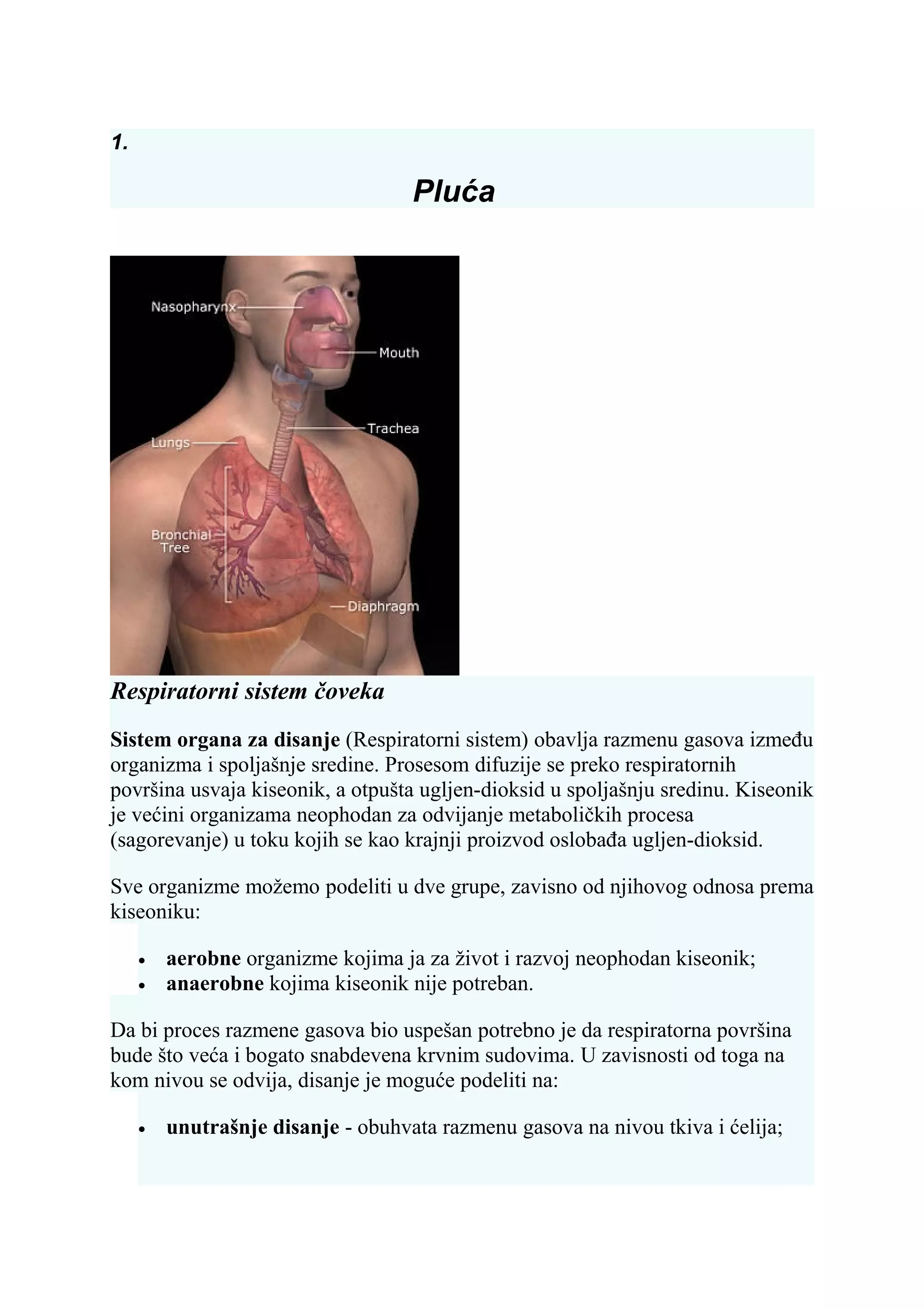 Pluca biologija | PDF