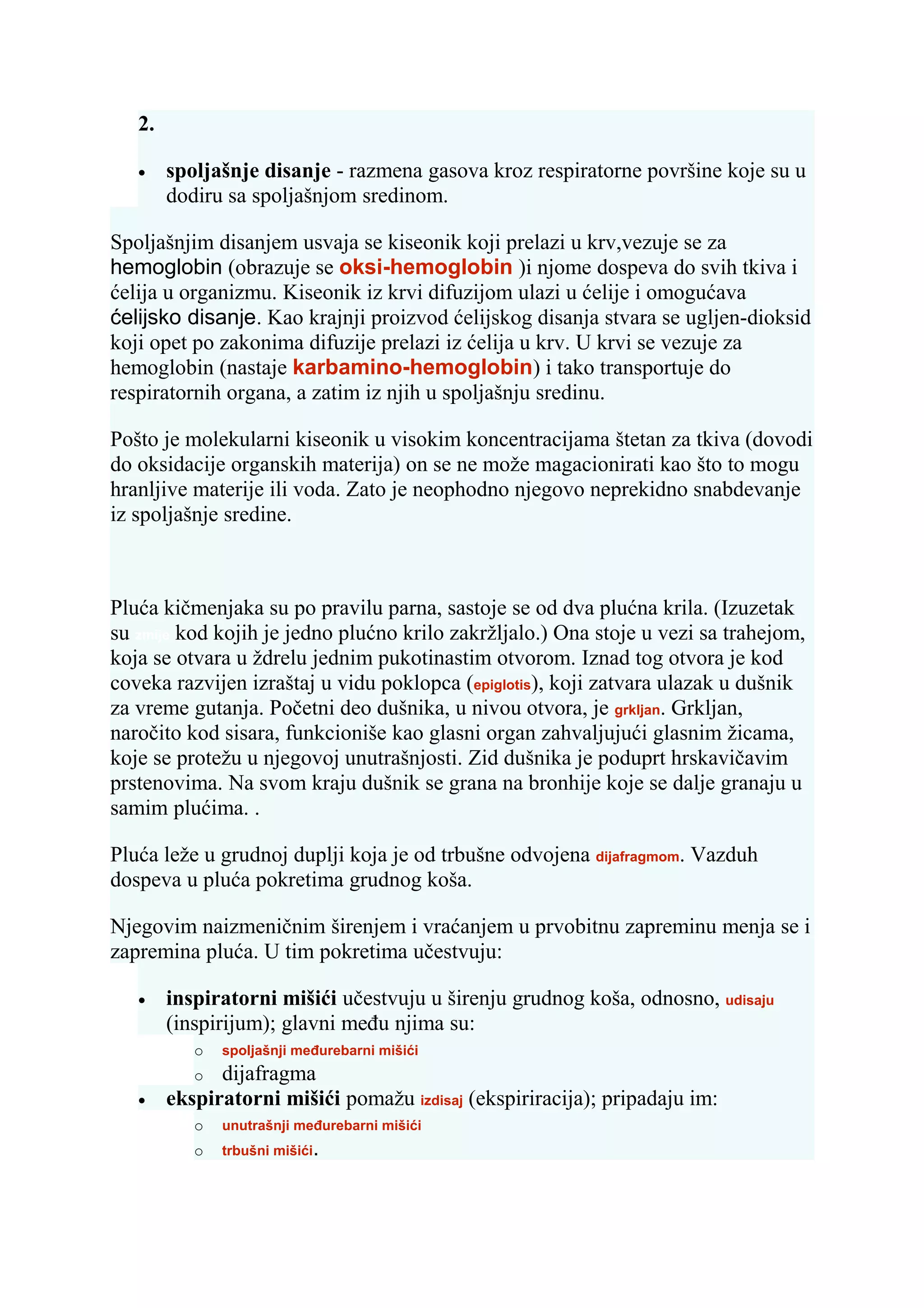 Pluca biologija | PDF