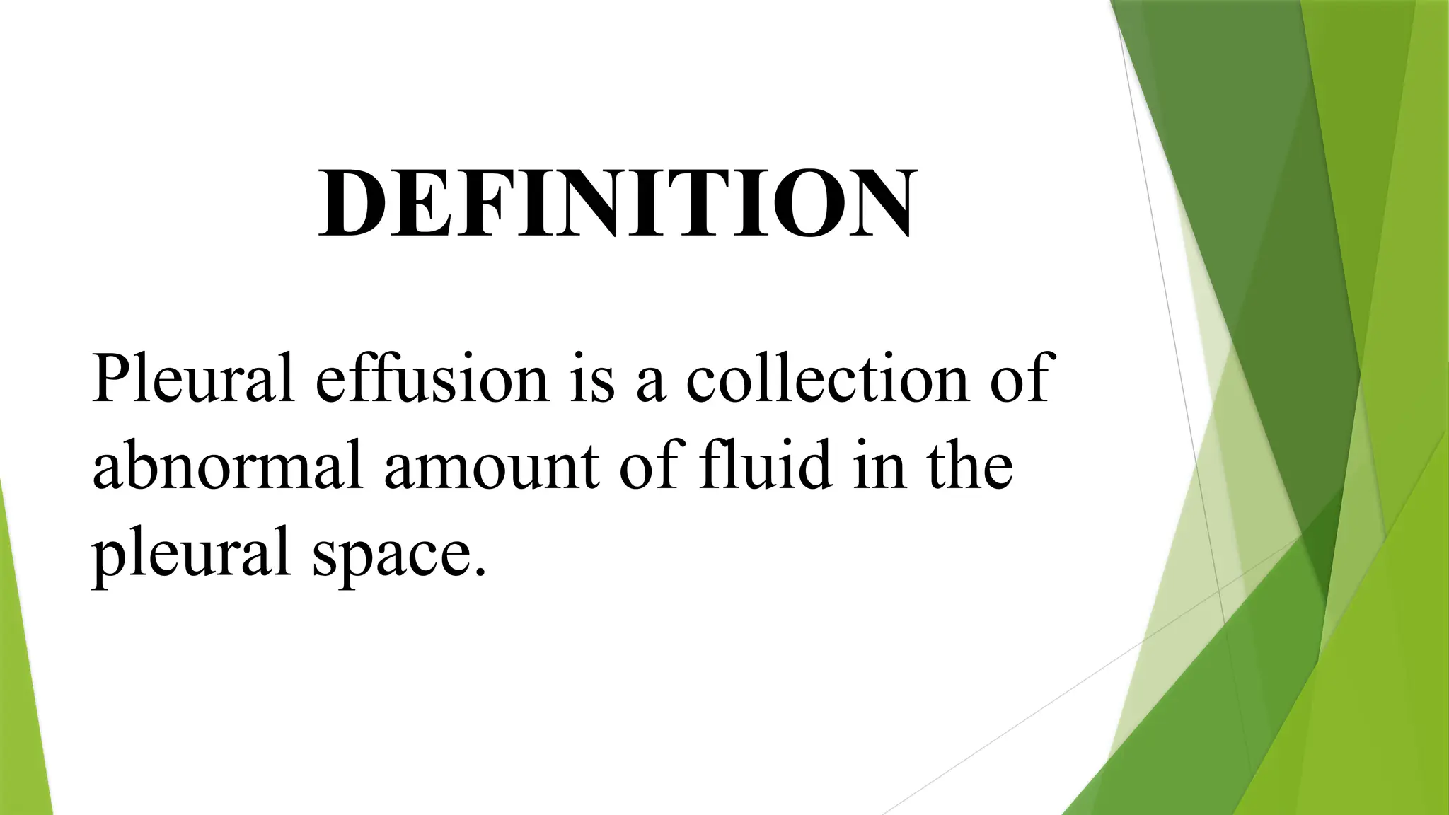 SEMINAR ON PLUERAL EFFUSION BY SANJANA AAGATE | PPTX