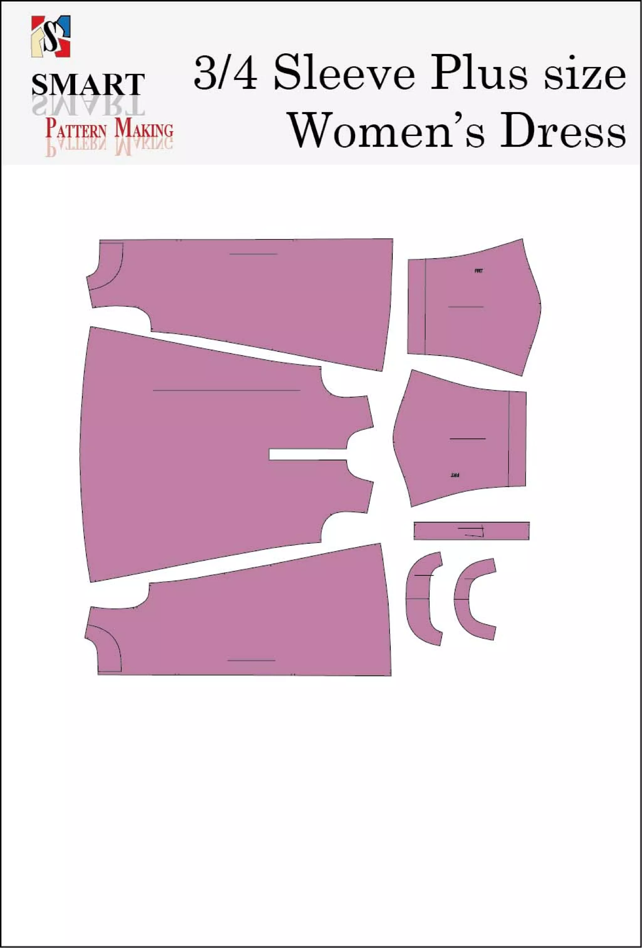 Plues size, big mama women dress sewing pattern los angeles ca usa ...