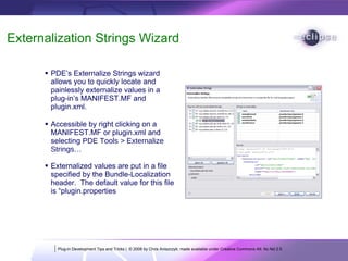 Eclipse Plug-in Develompent Tips And Tricks | PPT