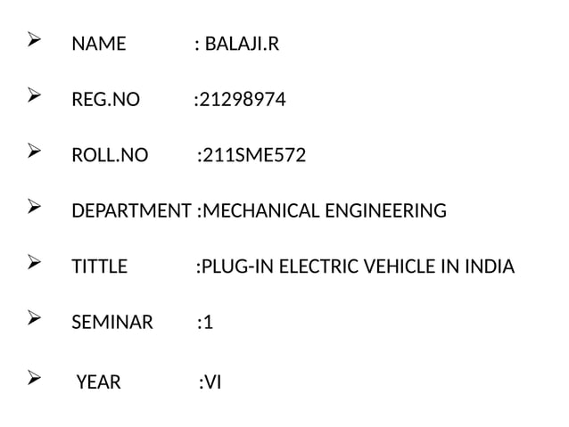 plug-in electric vehicle in india automobile.pptx