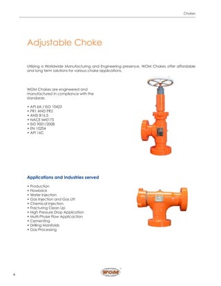 Plug and Cage Choke - Worldwide Oilfield Machine | PDF