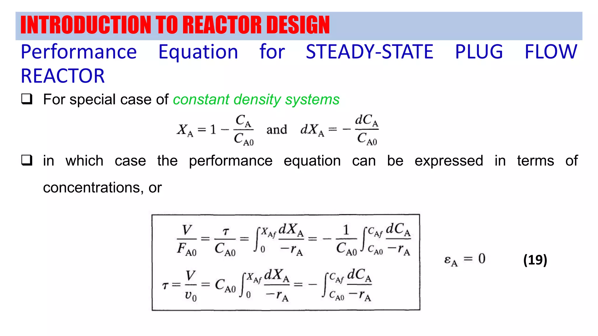 Plug Flow Reactor | PPTX